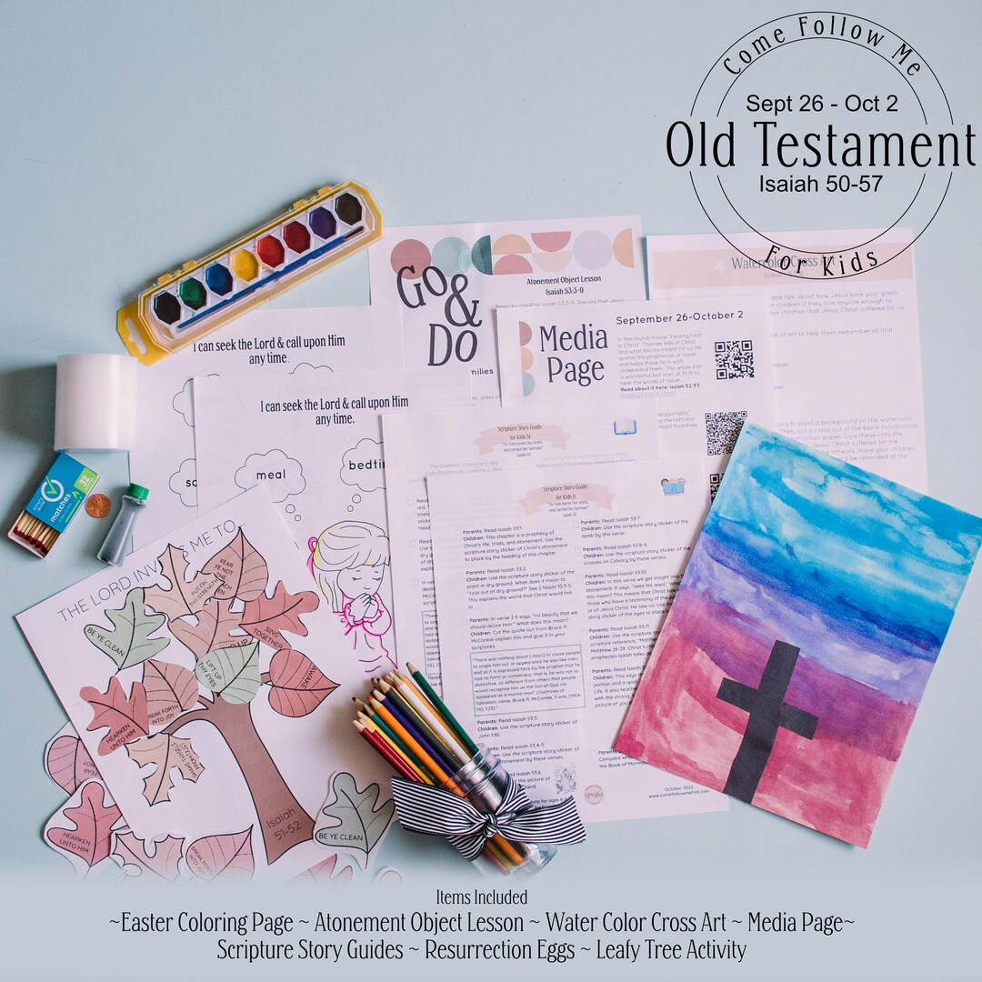 Come Follow Me Primary 2022 ELEMENTARY: Old Testament Lesson 40 Sept 26 ...