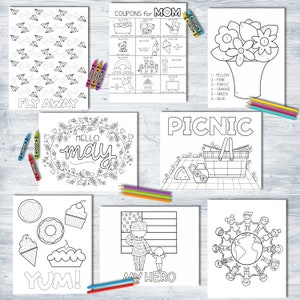 Ultimate Coloring Page Bundle // Coloring Pages, Holiday Coloring Page ...