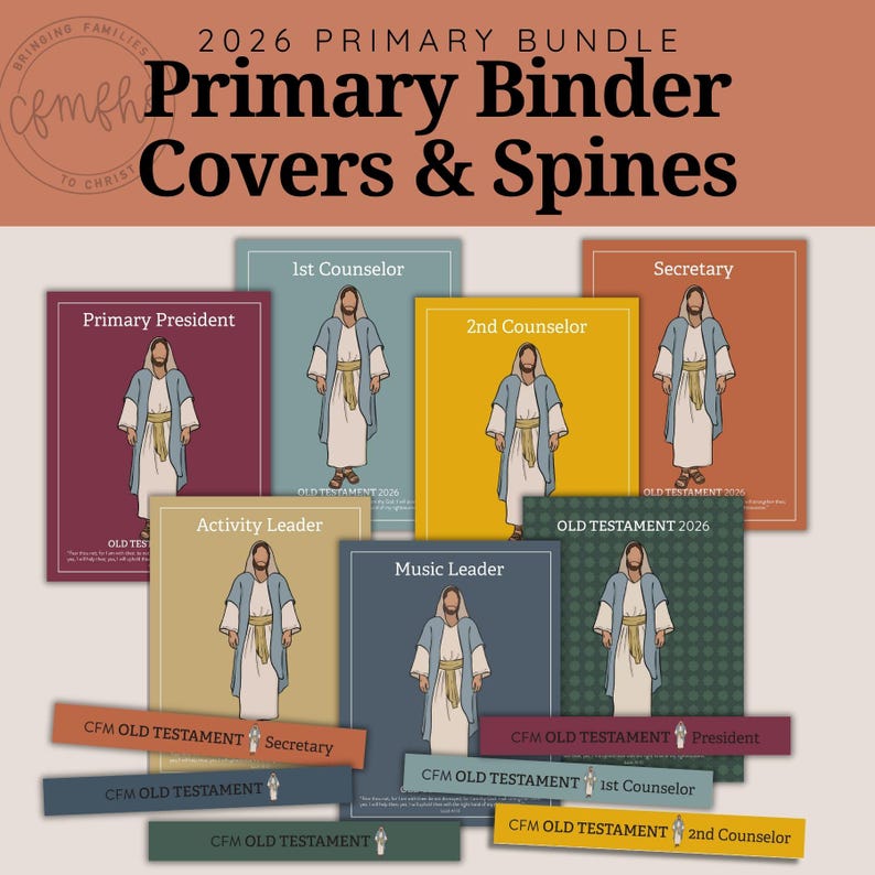 Old Testament 2026 Complete Primary Bundle // LDS Primary, Primary ...