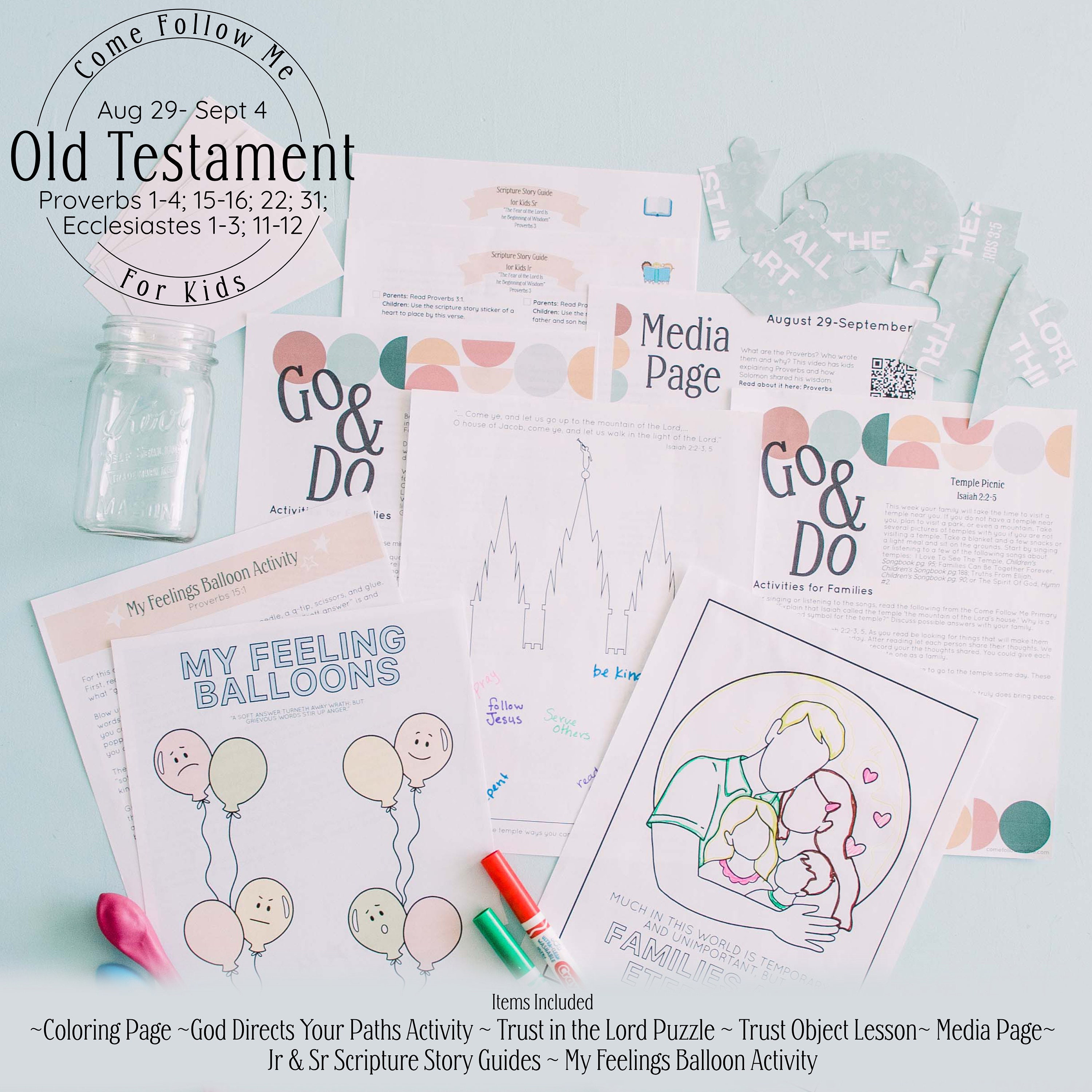 Come Follow Me Primary 2022 ELEMENTARY: Old Testament Lesson - Etsy