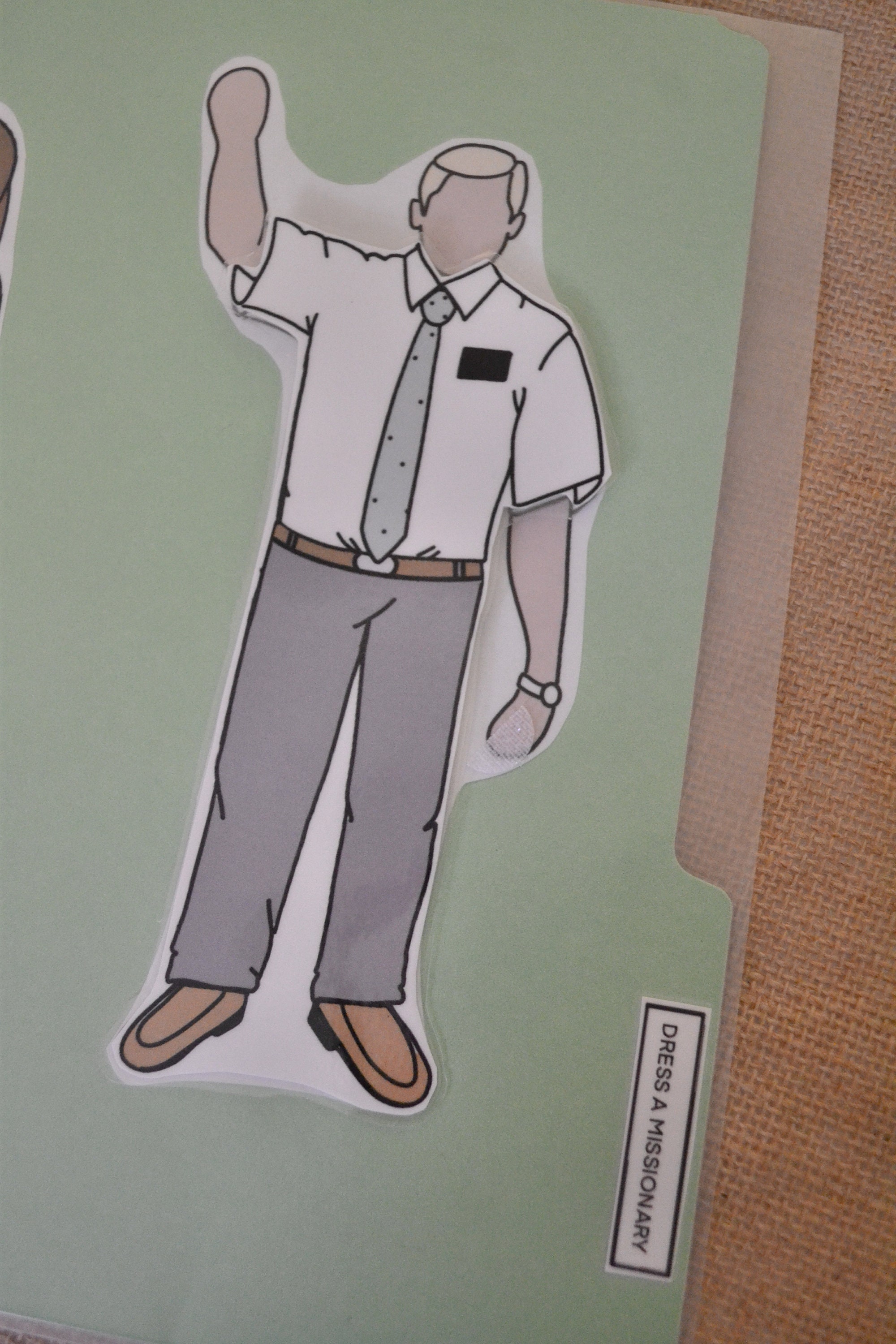 Dress A Missionary File Folder Game - Etsy