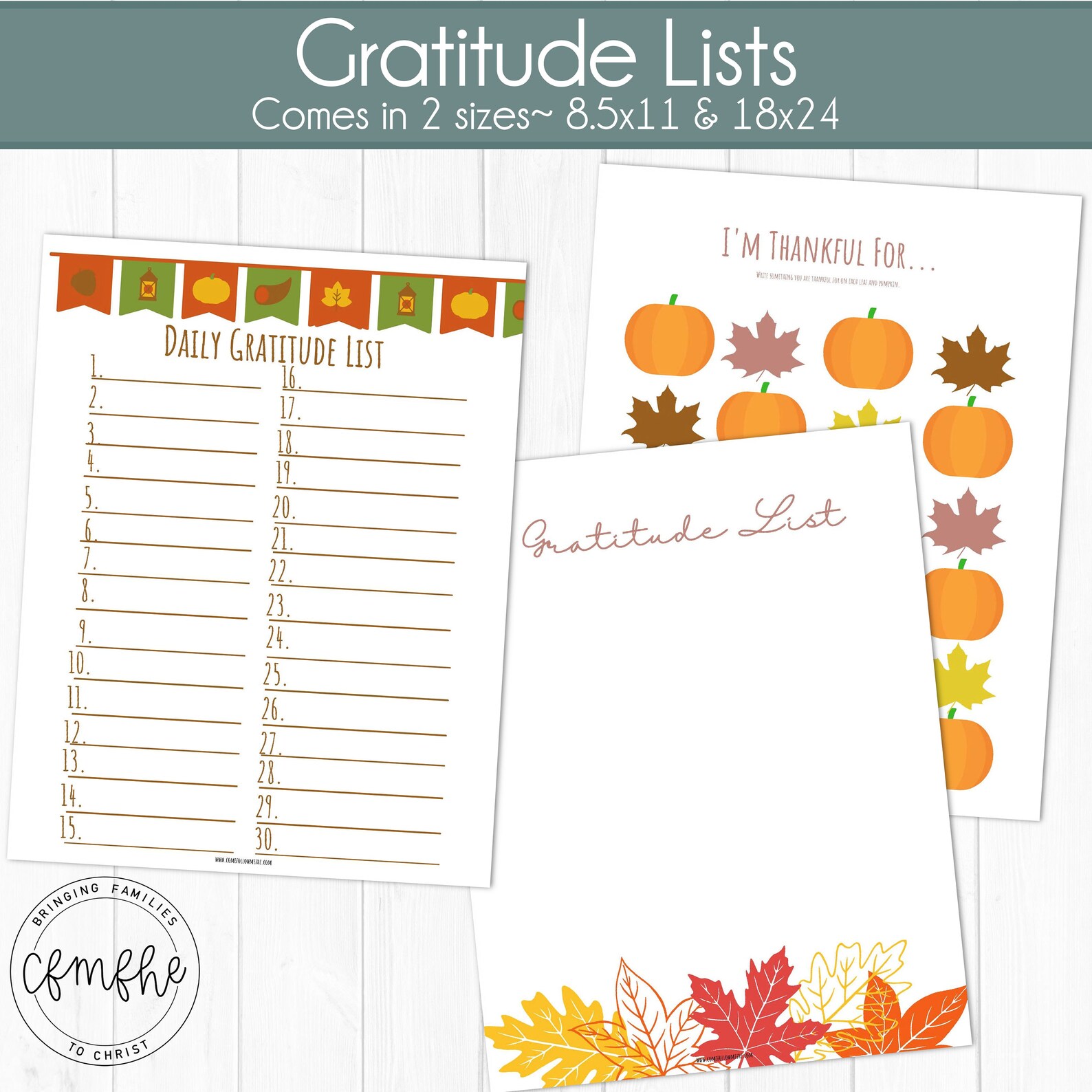 Gratitude Lists // Thanksgiving, Grateful, Thankful, Blessings ...