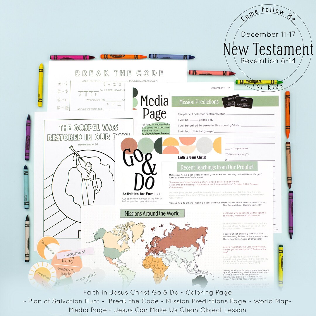 Come Follow Me Primary 2023 ELEMENTARY: New Testament Lesson 51 Dec 11 ...