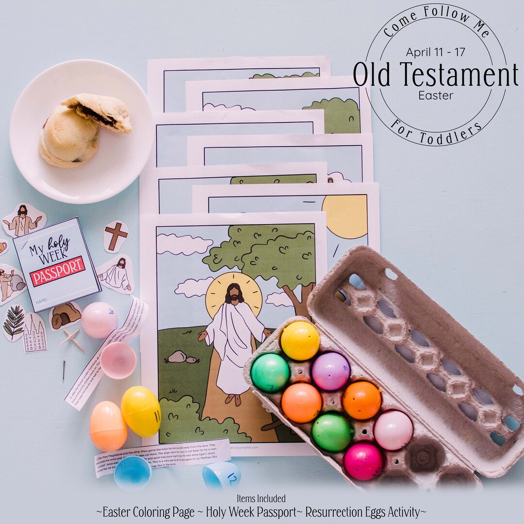Come Follow Me Primary 2022 TODDLER: Old Testament Lesson 16 Apr 11-17 ...