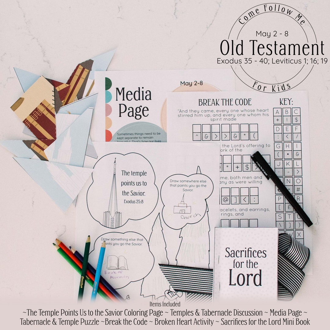 Come Follow Me Primary 2022 ELEMENTARY: Old Testament Lesson 19 May 2 ...