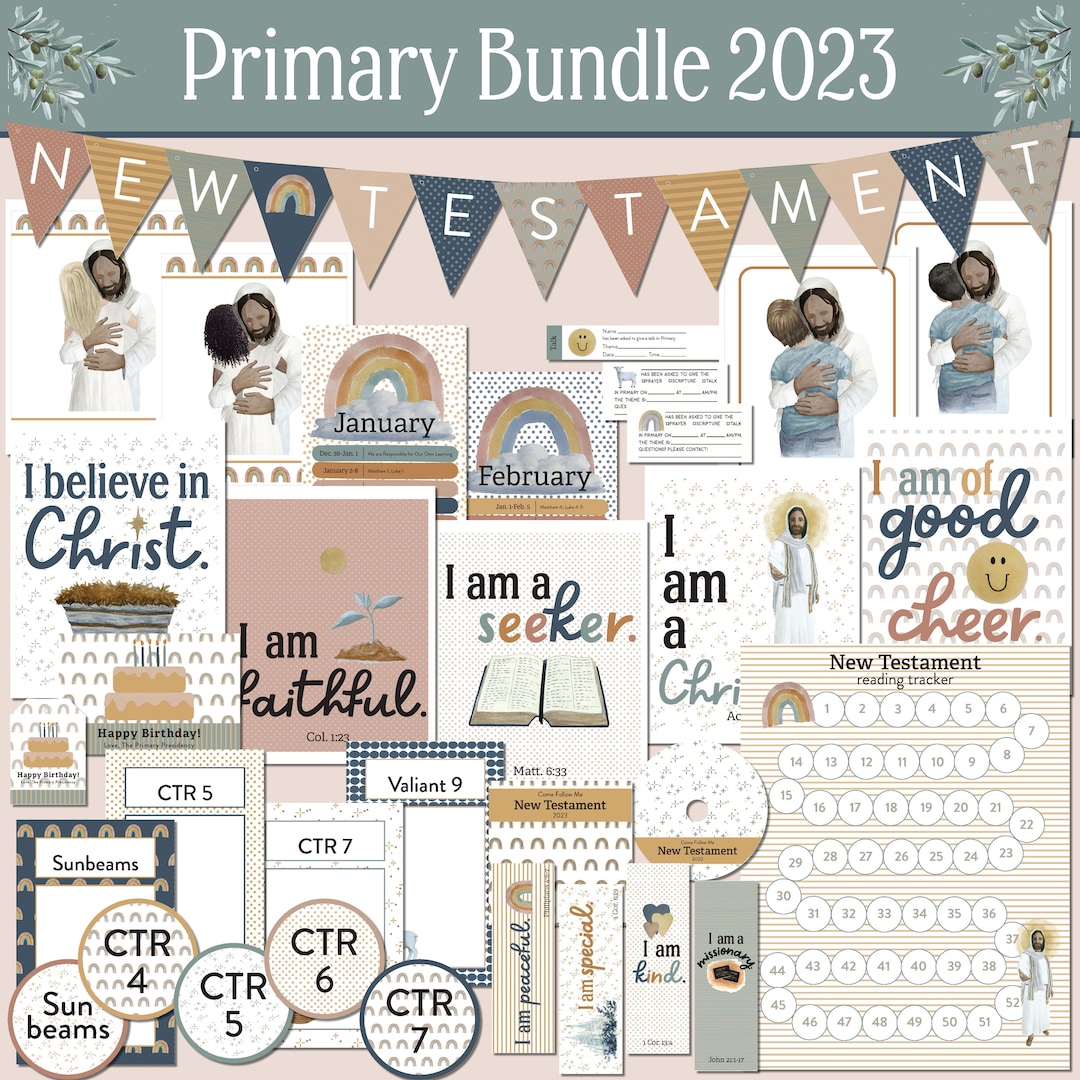 New Testament 2023 Complete Primary Bundle // LDS Primary, Primary ...