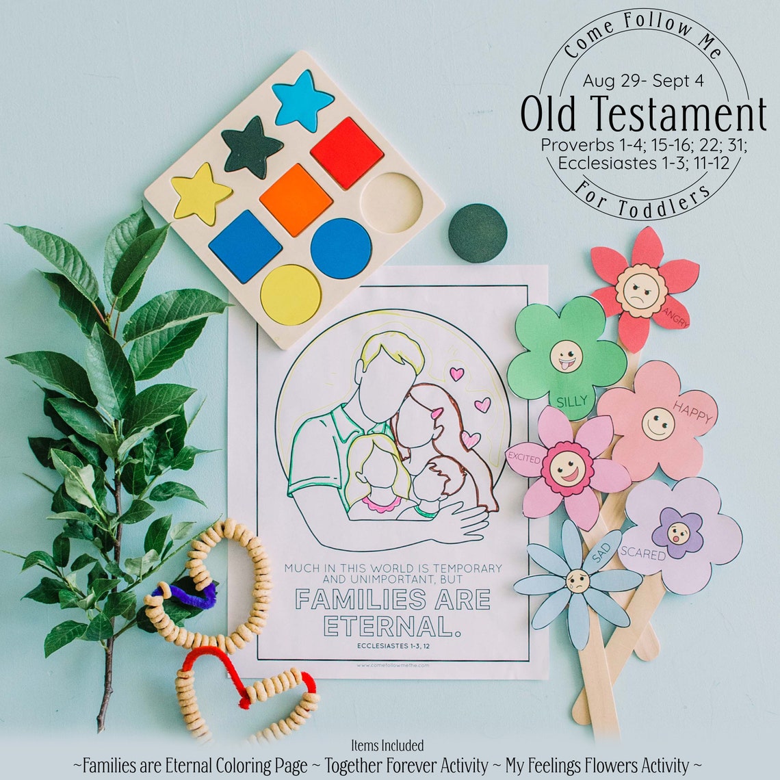 Come Follow Me Primary 2022 TODDLER: Old Testament Lesson 36 - Etsy