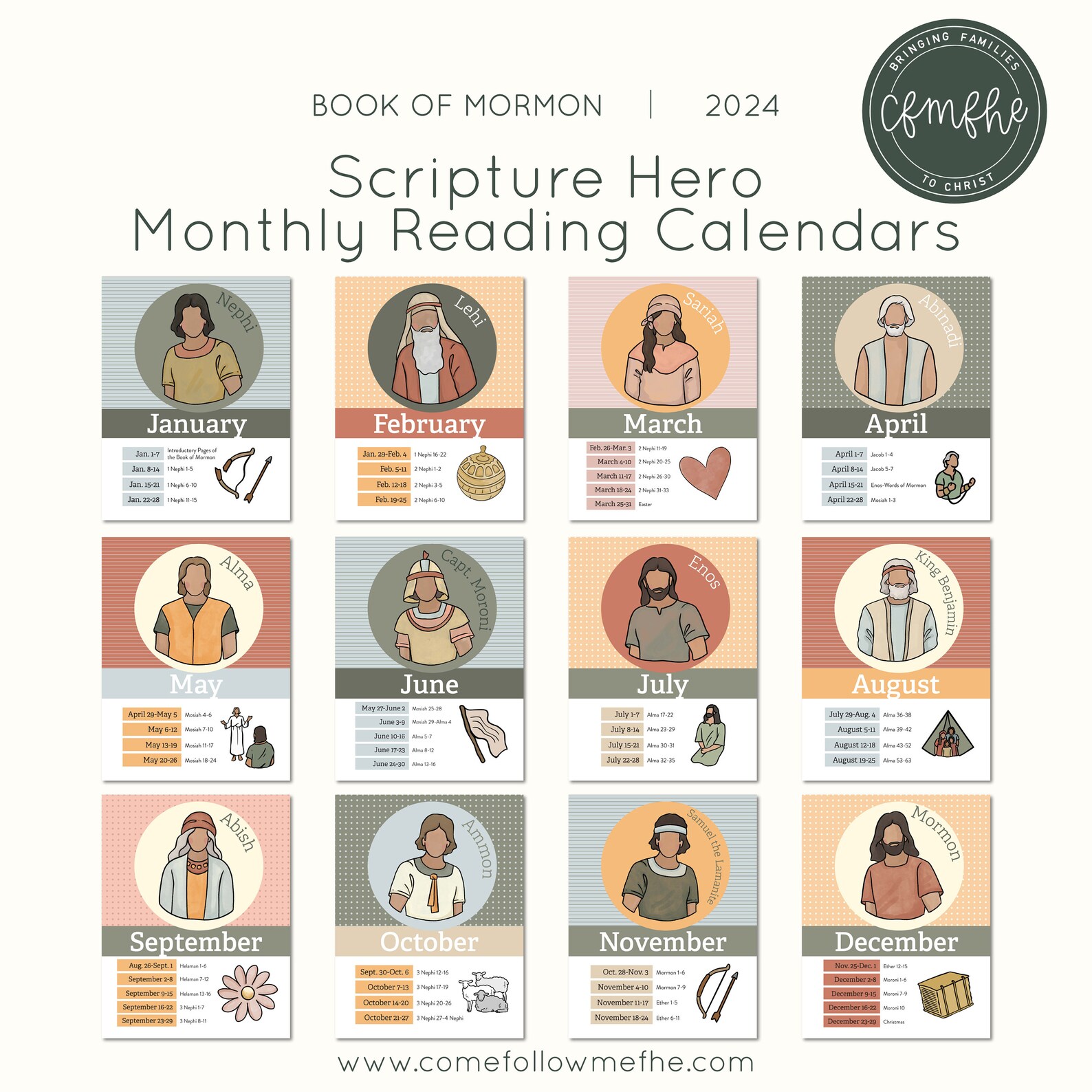 Book of Mormon Primary Presidency Bundle//lds Primary, Primary ...