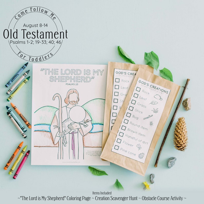 Come Follow Me Primary 2022 TODDLER: Old Testament Lesson 33 - Etsy
