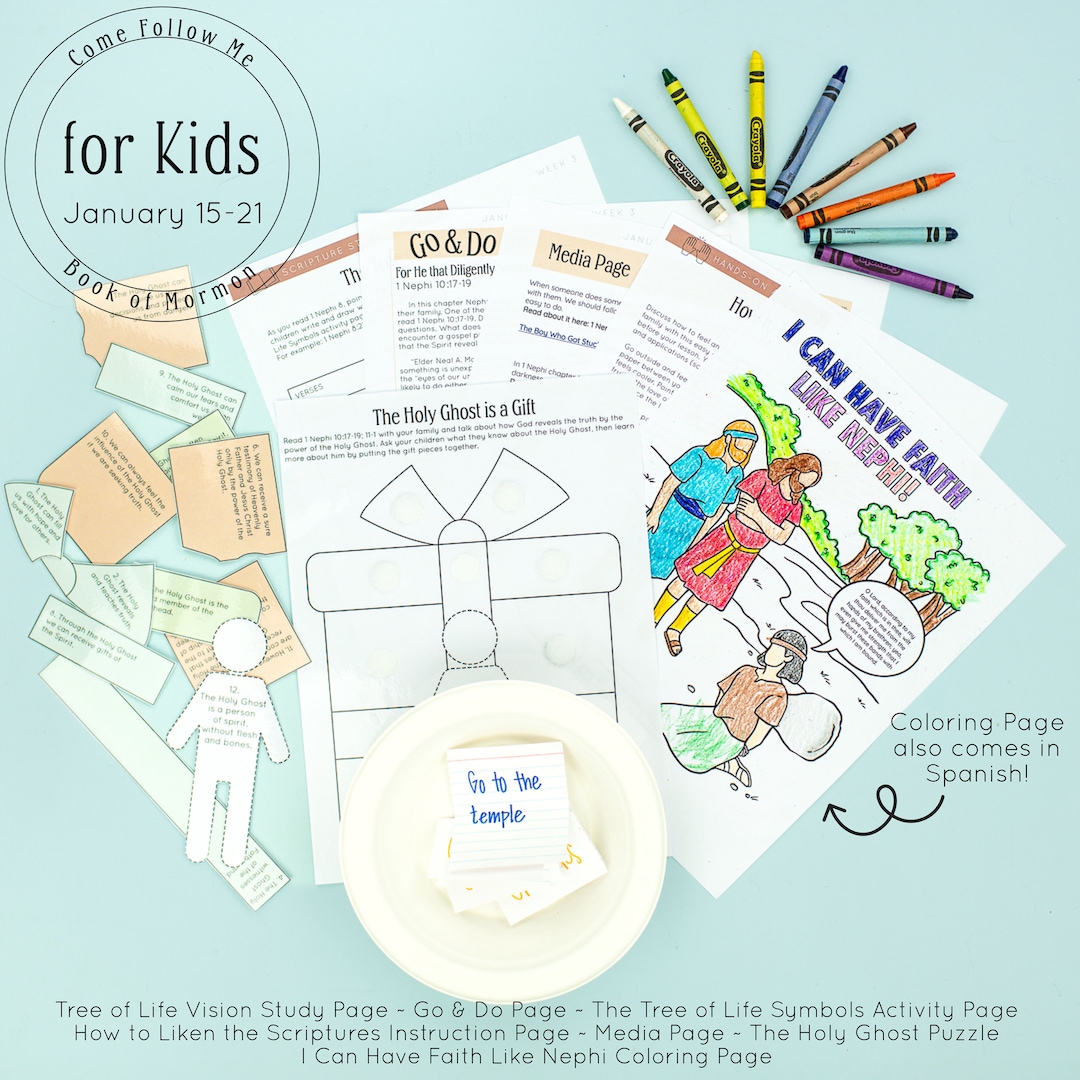 Come Follow Me Primary 2024 ELEMENTARY: Book of Mormon Lesson 3 Jan 15 ...