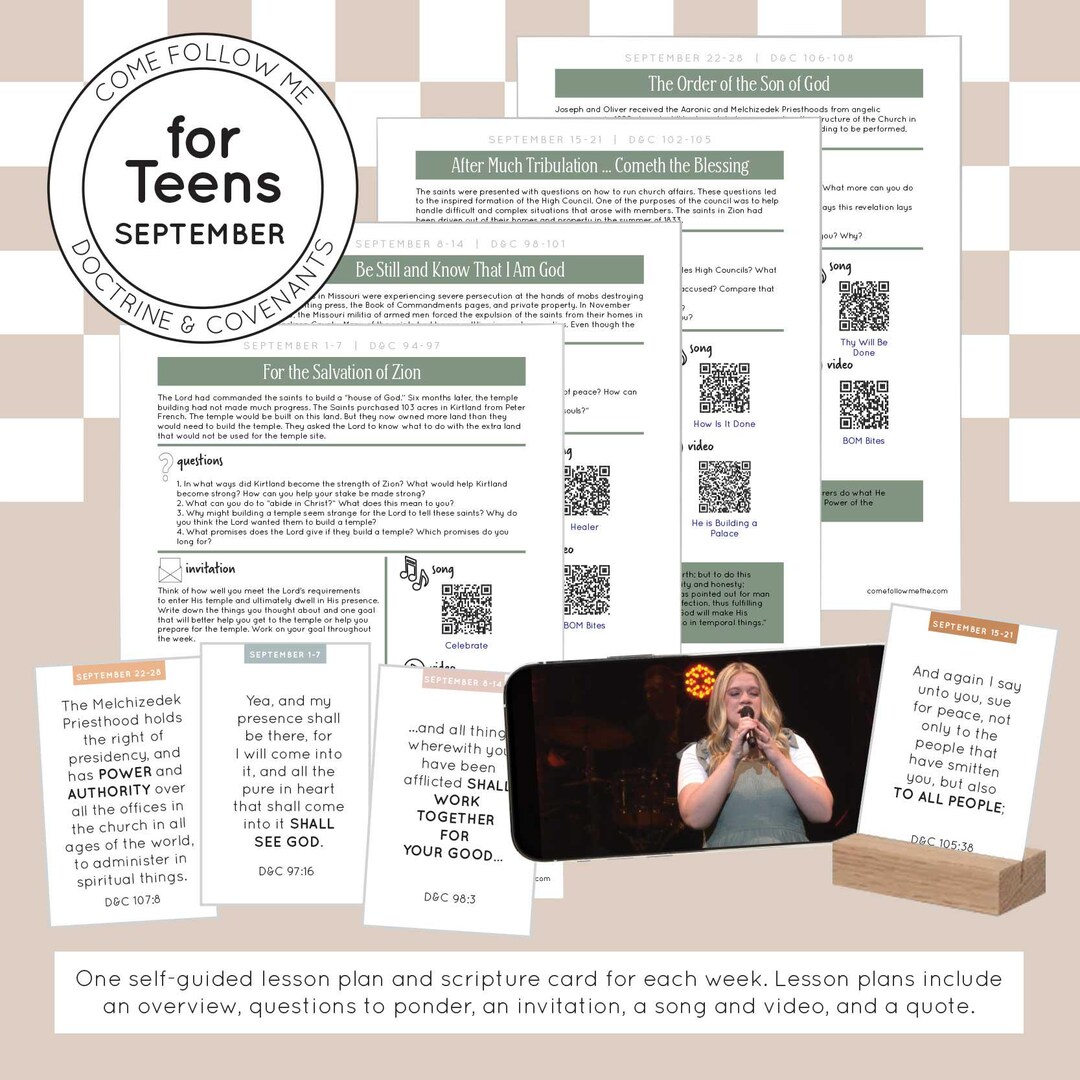 TEEN: Doctrine and Covenants | September Lessons | Sept 1-28 // Come ...