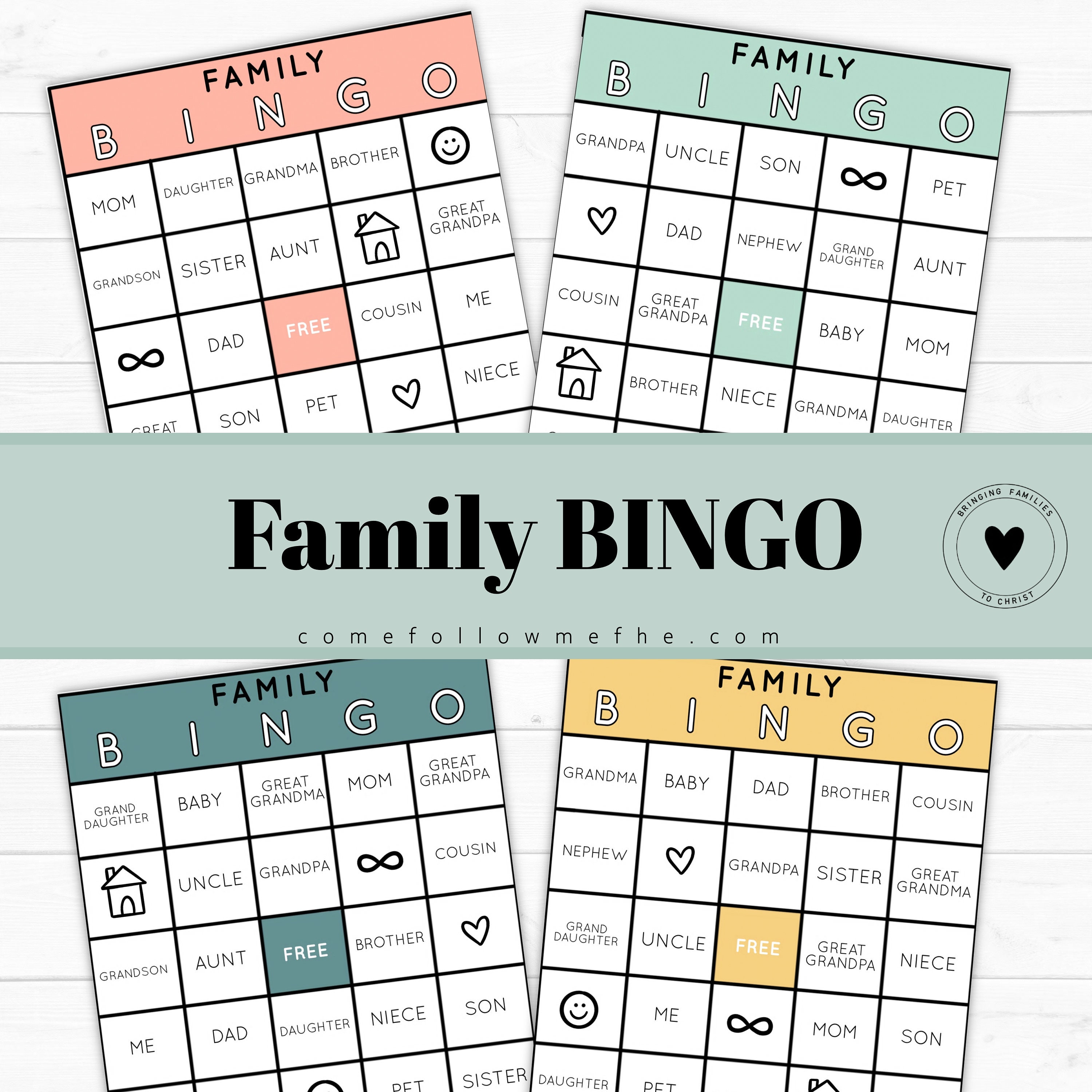 Family Bingo Game - Etsy