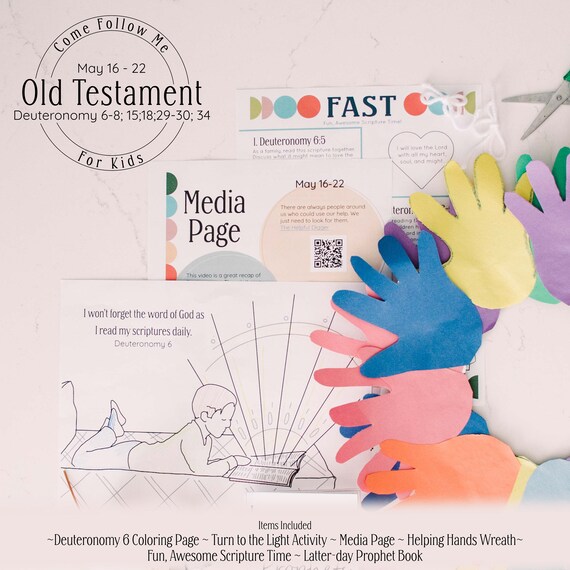 Come Follow Me Primary 2022 ELEMENTARY: Old Testament Lesson - Etsy