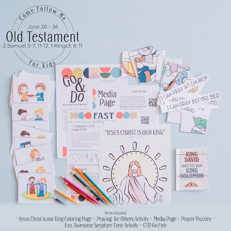Come Follow Me Primary 2022 ELEMENTARY: Old Testament Lesson - Etsy