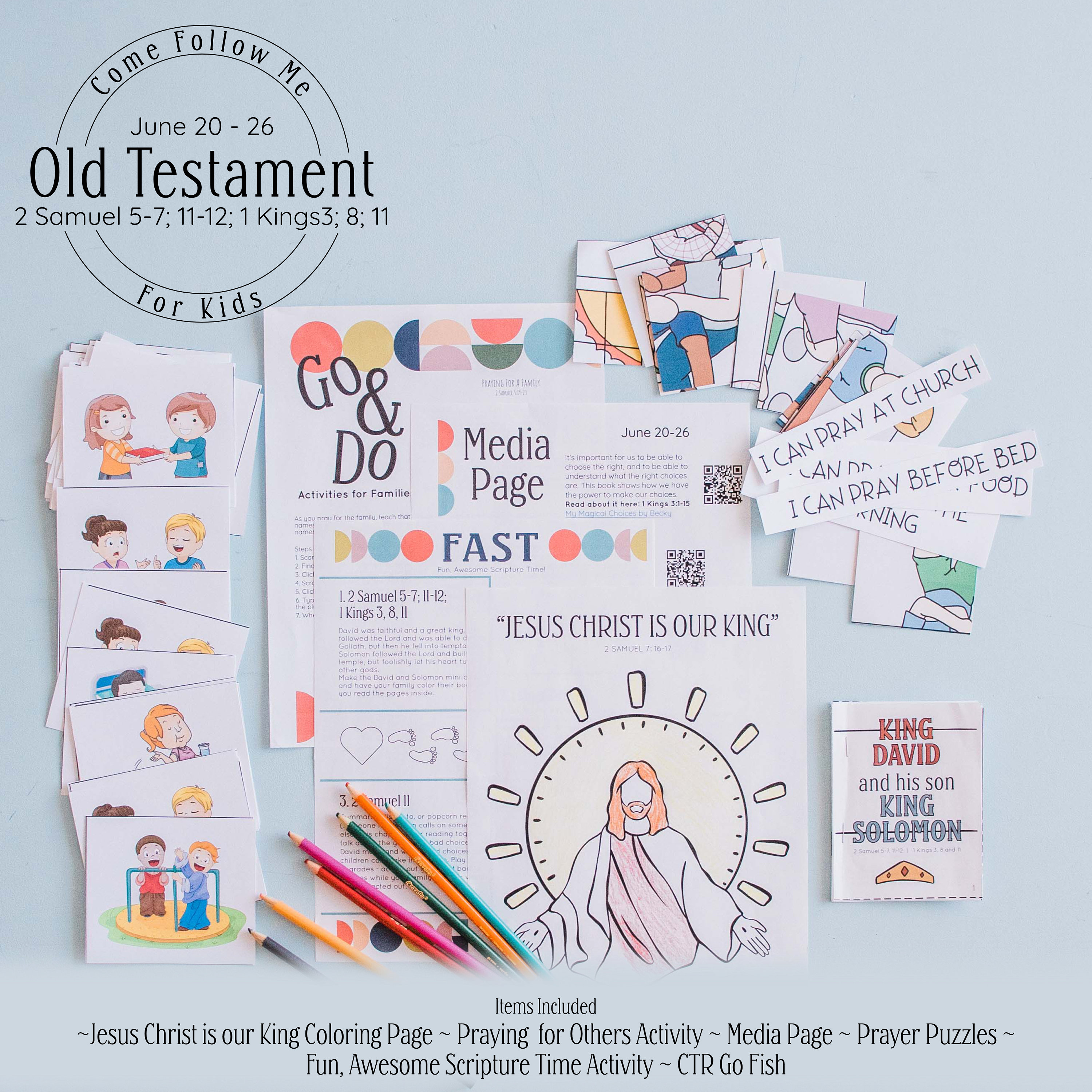 Come Follow Me Primary 2022 ELEMENTARY: Old Testament Lesson - Etsy