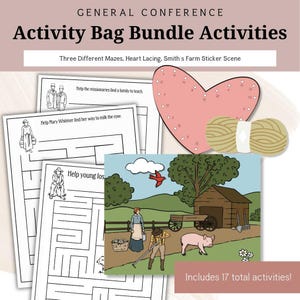 General Conference Activity Bag Bundle for Kids // April 2025, Family ...