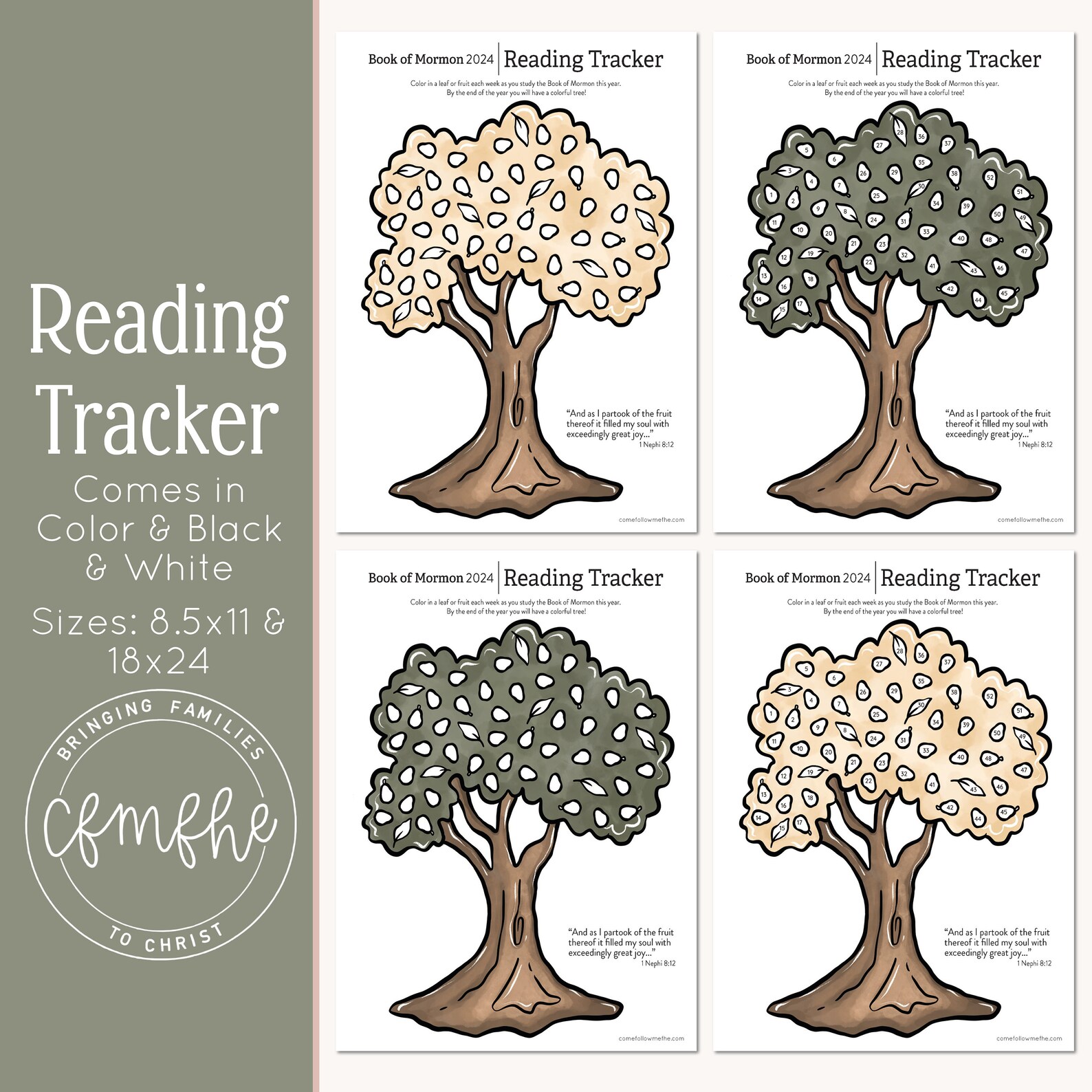 Book of Mormon 2024 Family Bundle // Family Home Evening, Come Follow ...