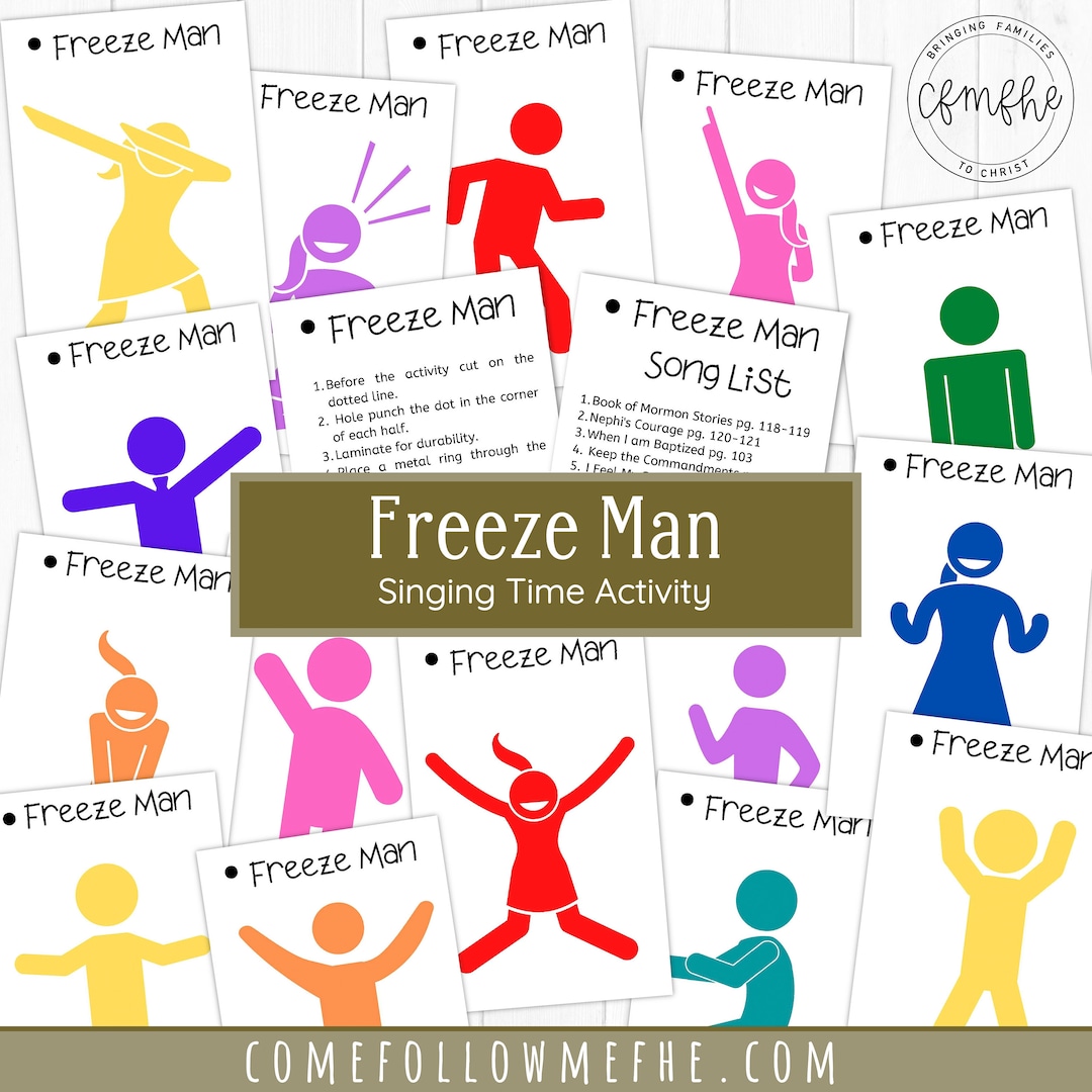 Freeze Man Singing Time Activity // LDS Primary, LDS Singing Time ...