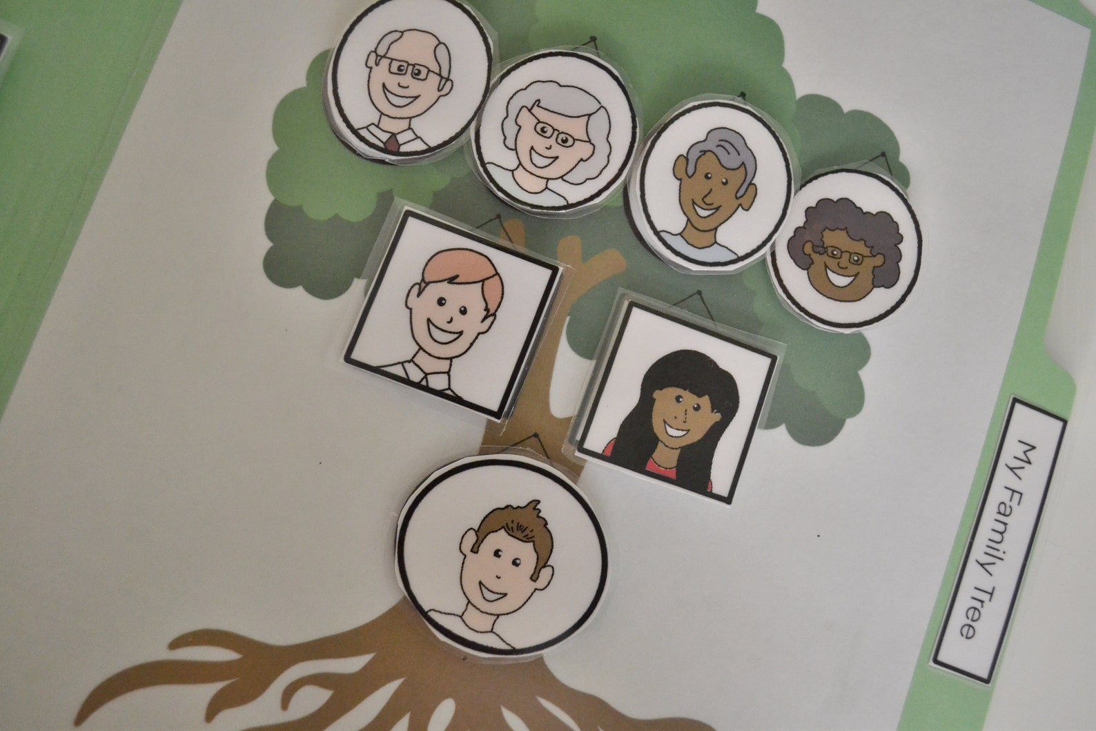 My Family Tree File Folder Game - Etsy
