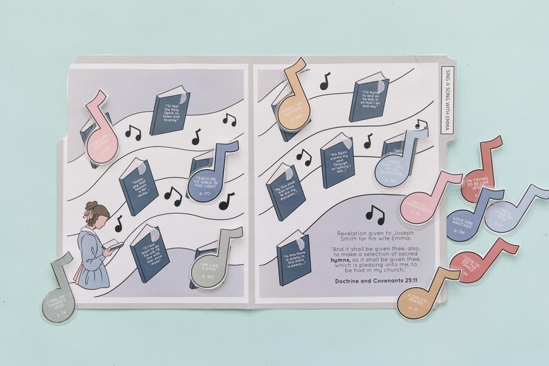 Sing A Song With Emma File Folder Game - Etsy