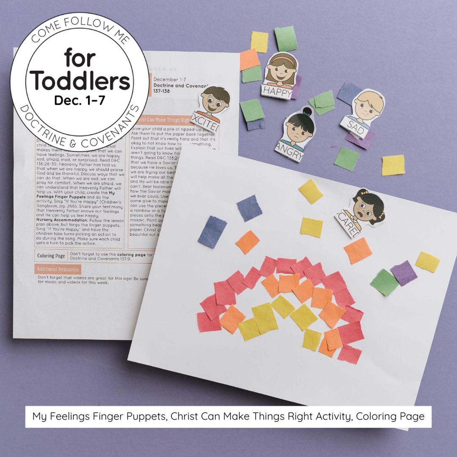 Venez et suivez-moi Primaire 2025 Bambin : Doctrine et Alliances Leçon ...