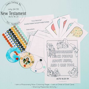 Come Follow Me Primary 2023 TODDLER: New Testament Lesson 31 July 24 ...