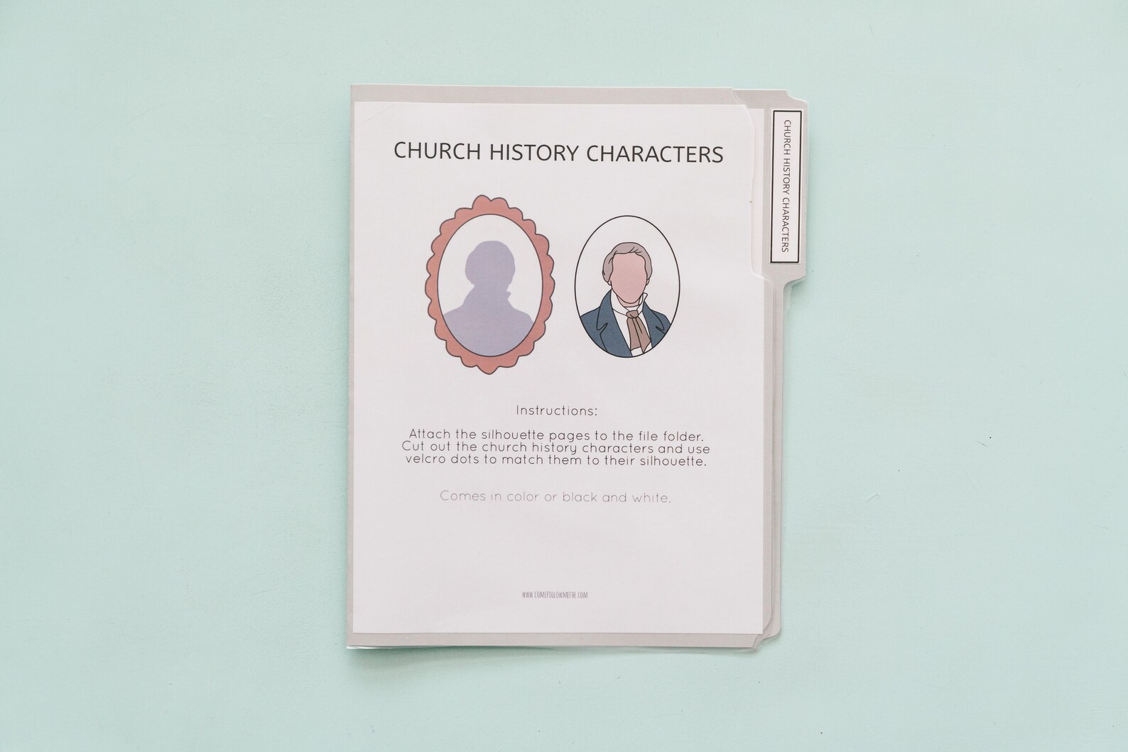 Church History Characters File Folder Game - Etsy