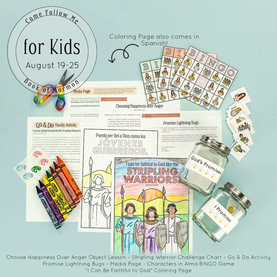 Come Follow Me Primary 2024 ELEMENTARY: Book of Mormon Lesson 34 Aug 19 ...