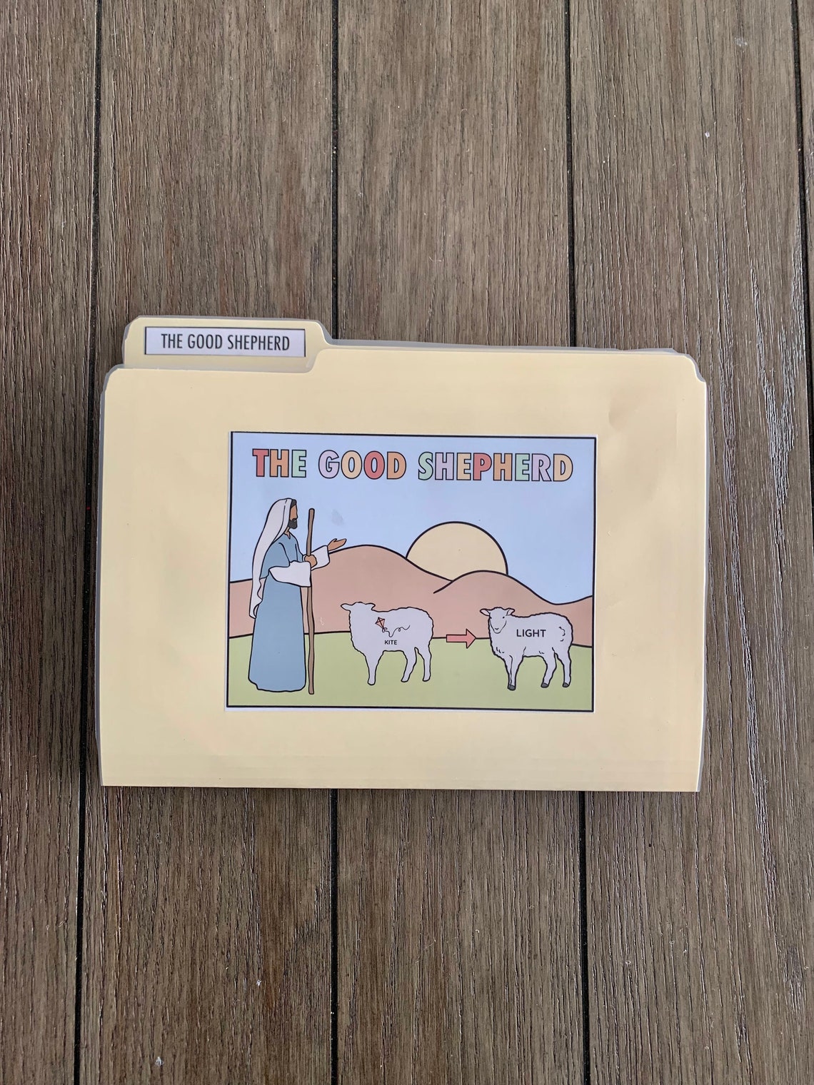 The Good Shepherd File Folder Game // New Testament Study, New ...