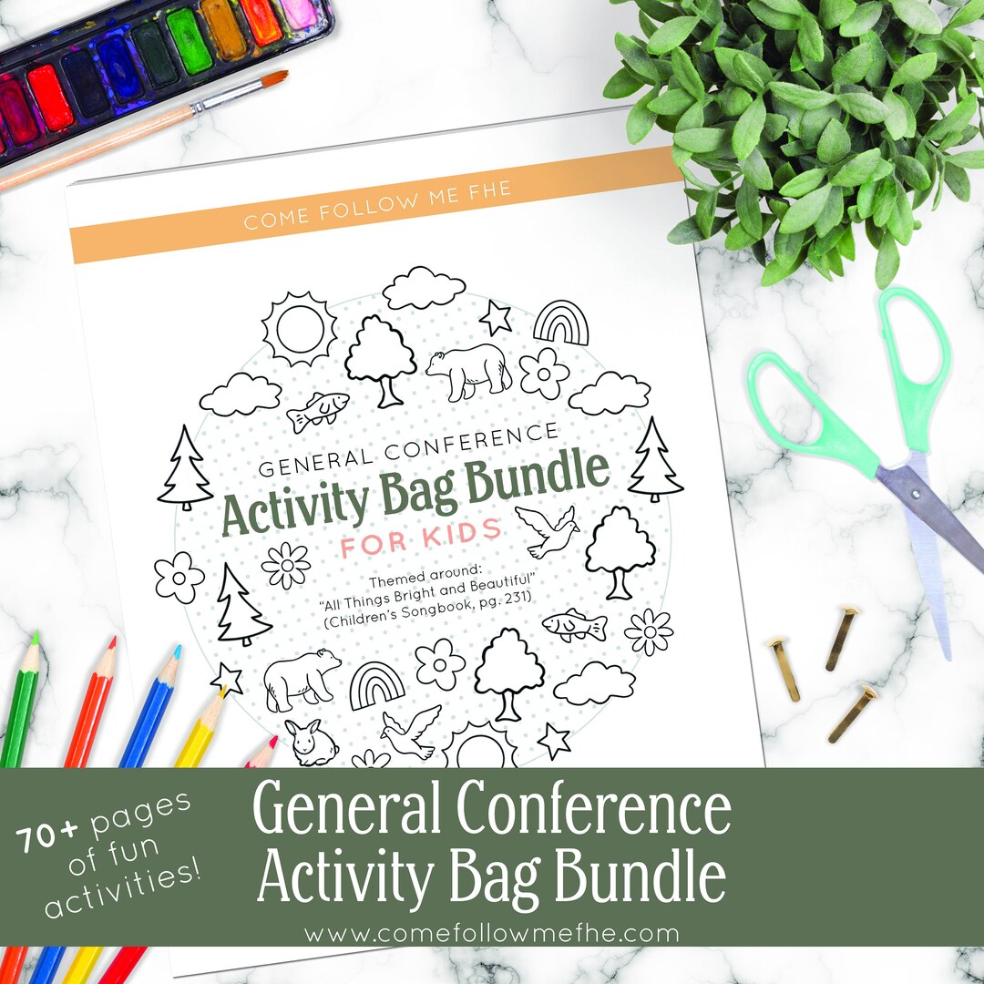 General Conference Activity Bag Bundle for Kids // October 2023, Family ...