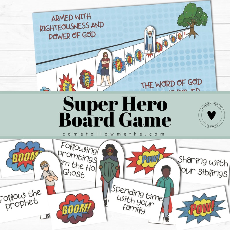 Superhero Board Game - Etsy