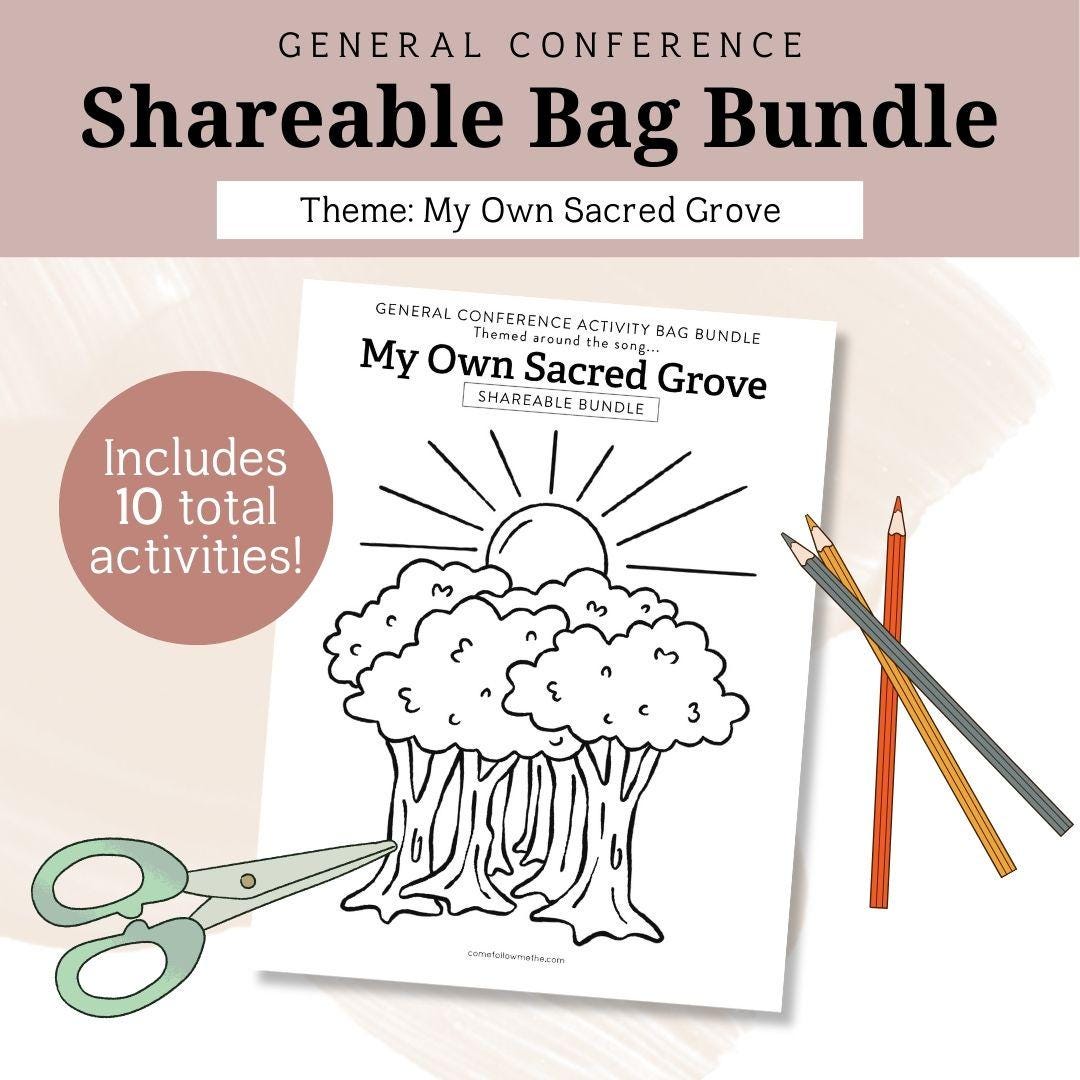 General Conference Activity Bag Bundle for Kids // April 2025 ...