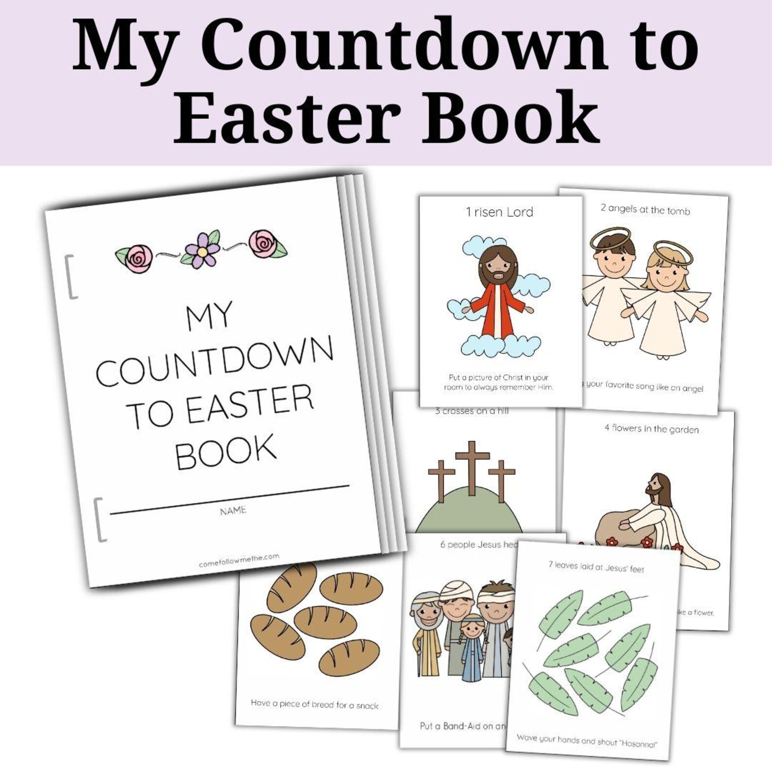 My Countdown to Easter Book // Easter for Kids, Easter Activity, Kid ...