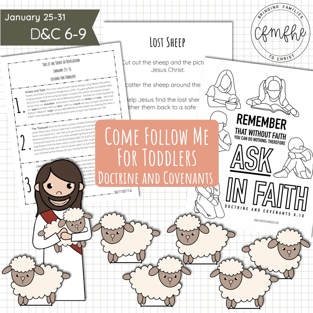 Come Follow Me 2021 TODDLER D&C Lesson 5 (jan 25 - Jan 31) // LDS ...
