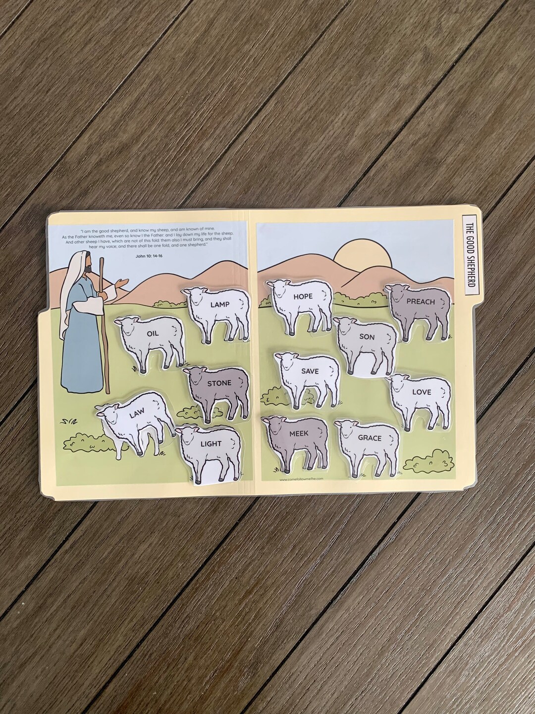 The Good Shepherd File Folder Game // New Testament Study, New ...