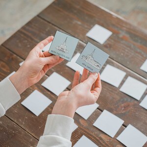 Temple Matching Game // Temples Around the World, LDS Temples, Matching ...