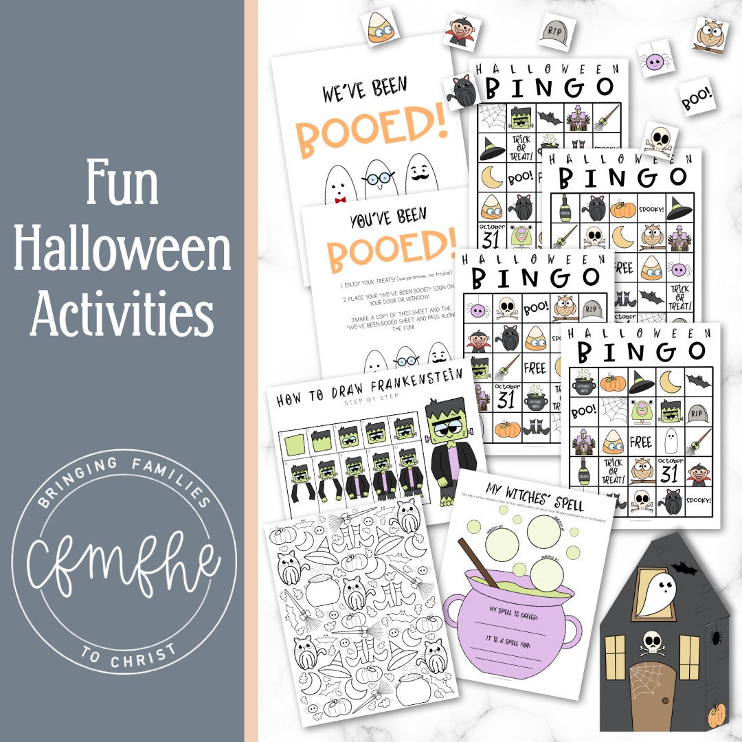 Halloween Activity Bundle // Holiday, Bingo, Coloring Page ...