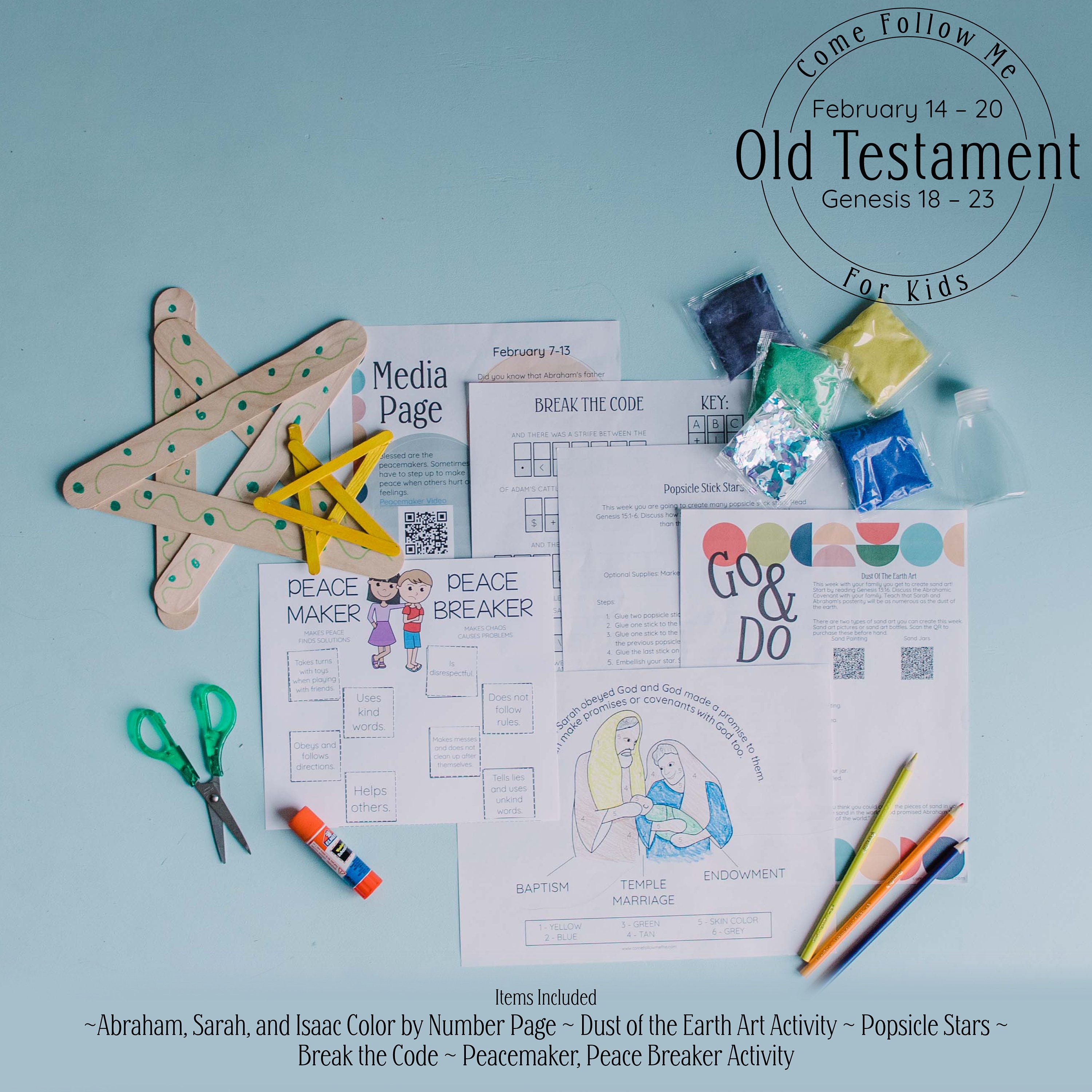 Come Follow Me Primary 2022 STANDARD: Old Testament Lesson 7 - Etsy