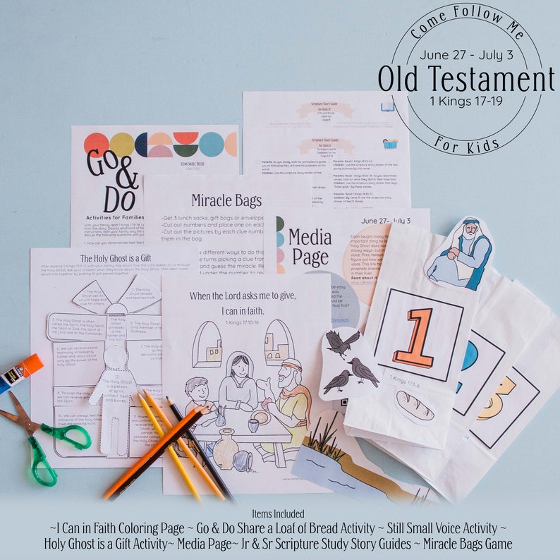 Come Follow Me Primary 2022 ELEMENTARY: Old Testament Lesson - Etsy