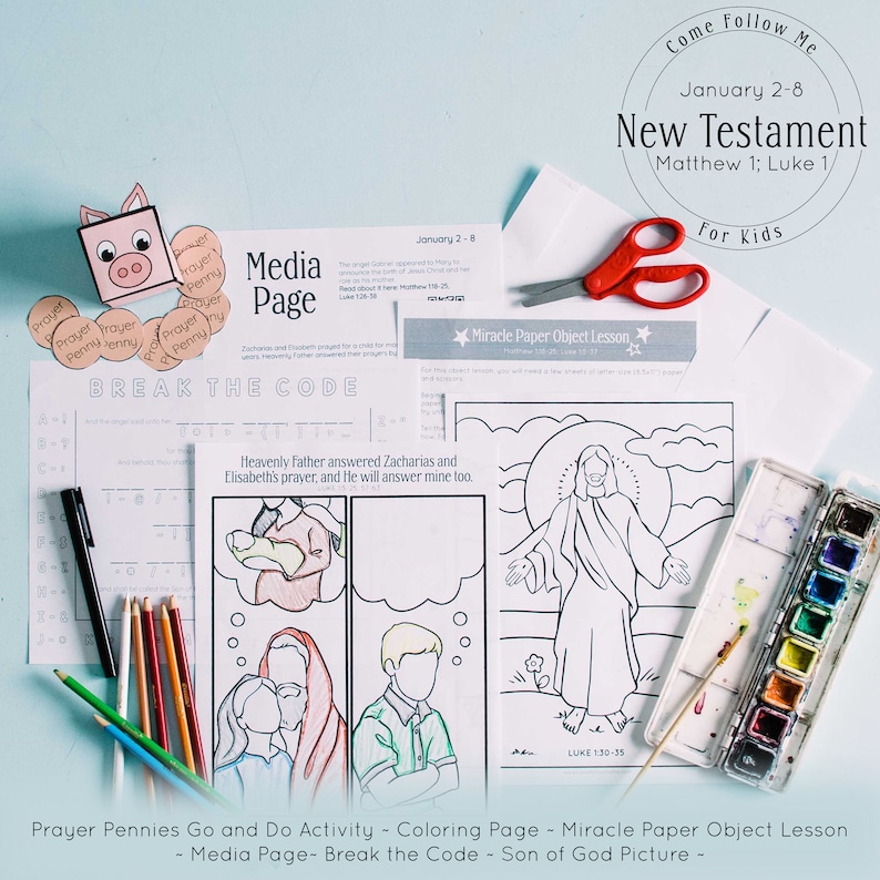 Come Follow Me Primary 2023 ELEMENTARY: New Testament Lesson 2 - Etsy