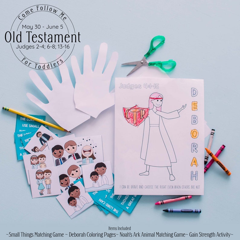 Come Follow Me Primary 2022 TODDLER: Old Testament Lesson 23 - Etsy