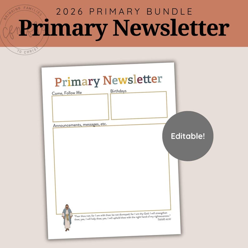 Old Testament 2026 Primary Presidency Bundle // LDS Primary, Primary ...