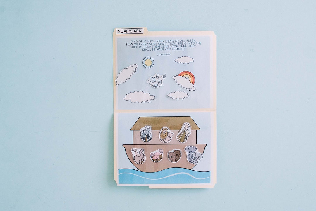 Noah's Ark File Folder Game // Old Testament Study, Old Testament 2022 ...