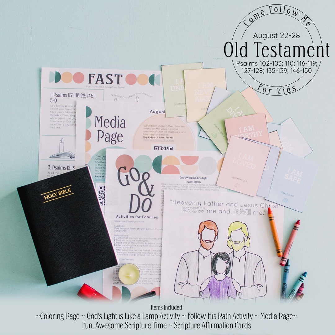 Come Follow Me Primary 2022 ELEMENTARY: Old Testament Lesson 35 Aug 22 ...