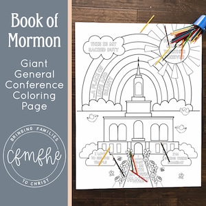 General Conference Giant Coloring Page // LDS General Conference, Oct ...