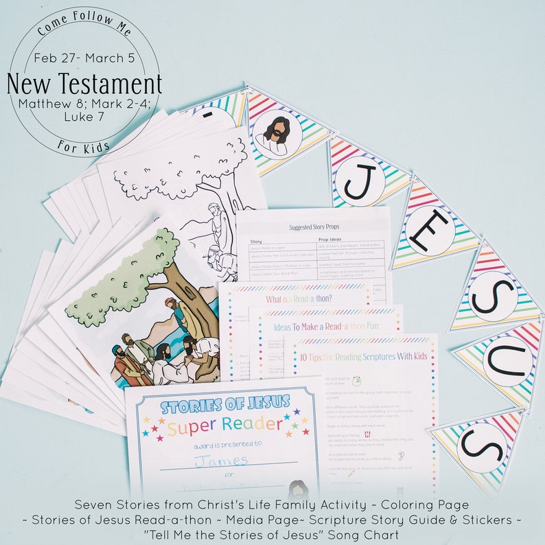 Come Follow Me Primary 2023 ELEMENTARY: New Testament Lesson - Etsy
