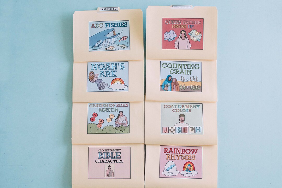Old Testament File Folder Games // Old Testament Study, Old Testament ...