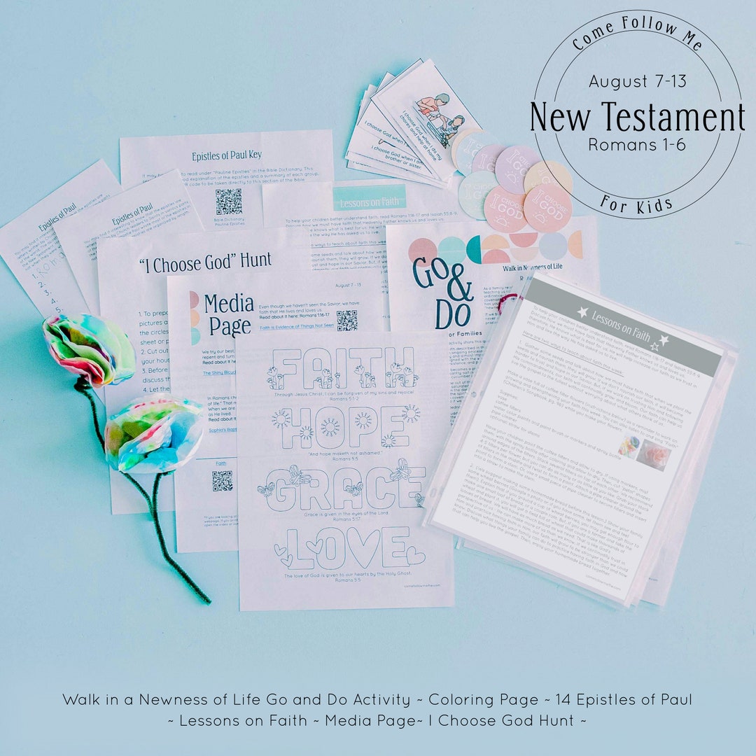 Come Follow Me Primary 2023 ELEMENTARY: New Testament Lesson 33 Aug 7 ...