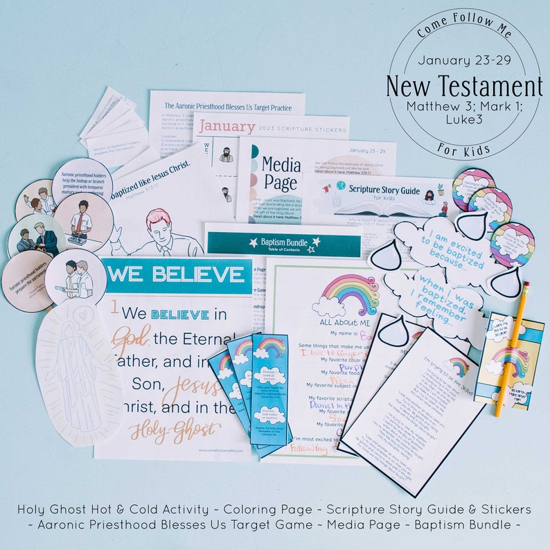 Come Follow Me Primary 2023 ELEMENTARY: New Testament Lesson 5 - Etsy