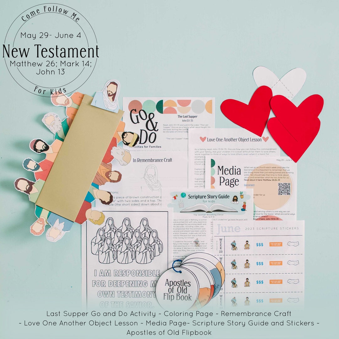 Come Follow Me Primary 2023 ELEMENTARY: New Testament Lesson 23 May 29 ...